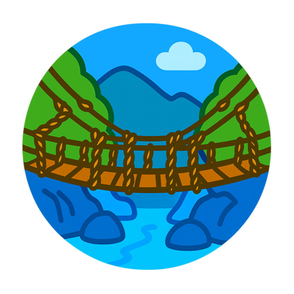 祖谷渓 Iya Valley – わかりやすい観光マップ Japan Sightseeing Map Kawaii Official