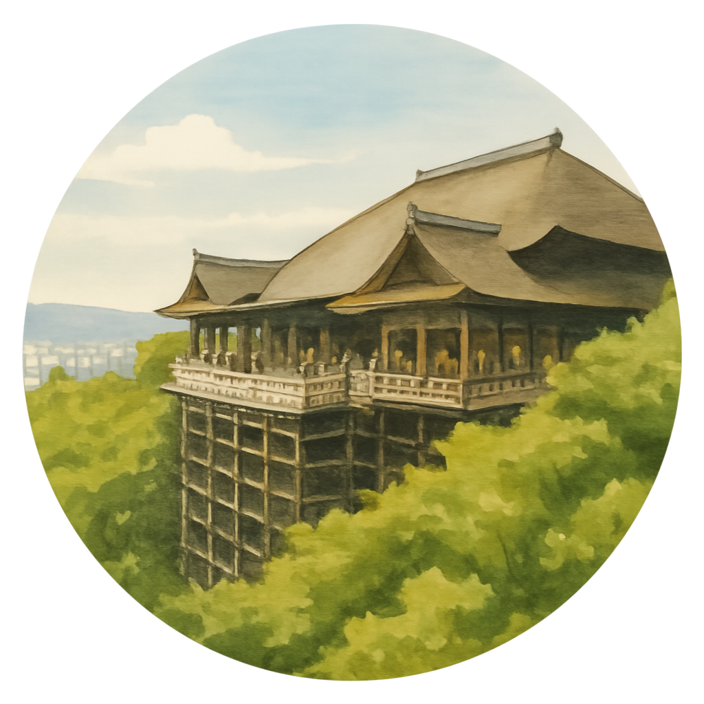 清水寺 Kiyomizu Temple – わかりやすい観光マップ Japan Sightseeing Map Kawaii Official