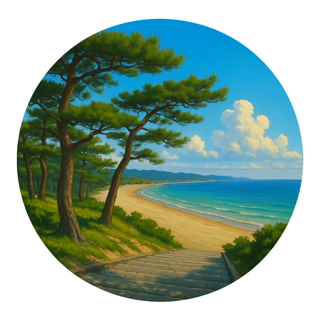 気比の松原 Kehi no Matsubara(松原公園 Pine Tree Park) – わかりやすい観光マップ Japan ...