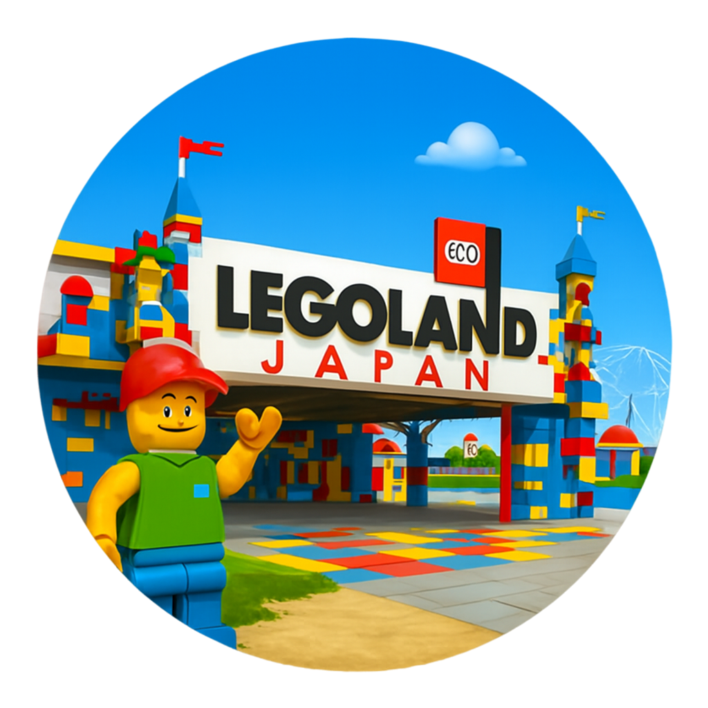 レゴランド・ジャパン Legoland Japan – わかりやすい観光マップ Japan Sightseeing Map Kawaii ...