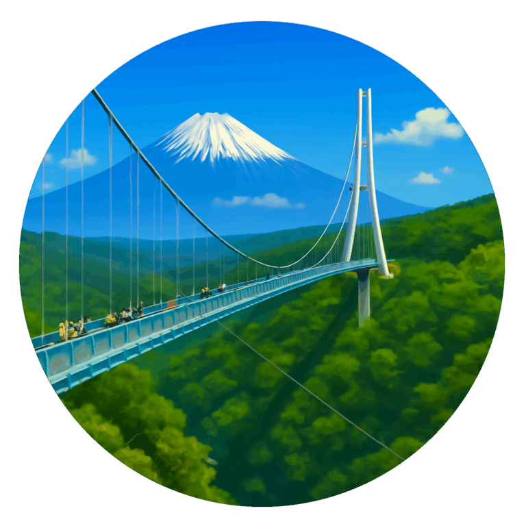 三島スカイウォーク Mishima Skywalk – わかりやすい観光マップ Japan Sightseeing Map Kawaii ...