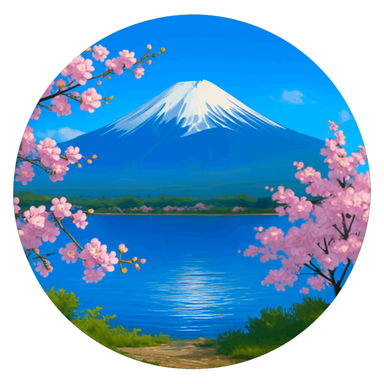 河口湖 Lake Kawaguchi – わかりやすい観光マップ Japan Sightseeing Map Kawaii Official