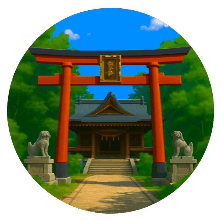 武田神社 Takeda Shrine – わかりやすい観光マップ Japan Sightseeing Map Kawaii Official