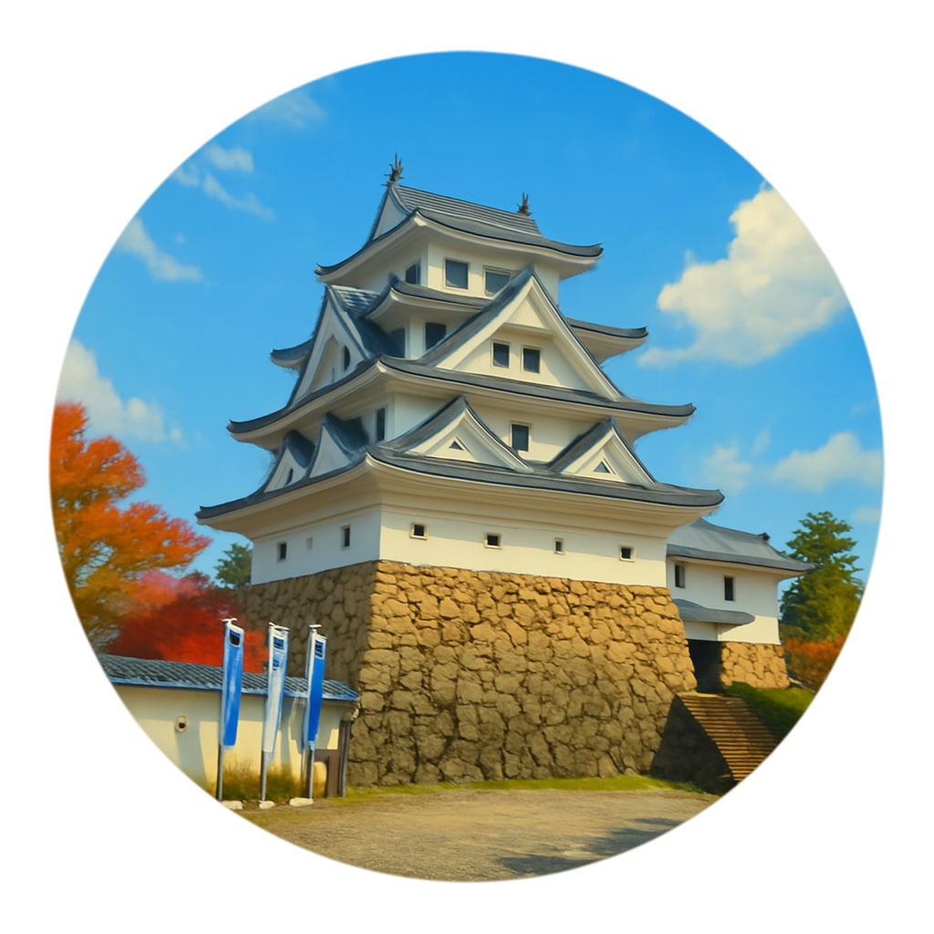 郡上八幡城 Gujo Hachiman Castle – わかりやすい観光マップ Japan Sightseeing Map Kawaii ...