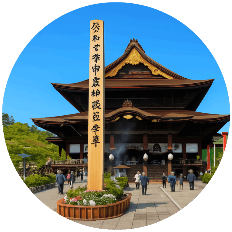 善光寺 Zenkoji Temple – わかりやすい観光マップ Japan Sightseeing Map Kawaii Official