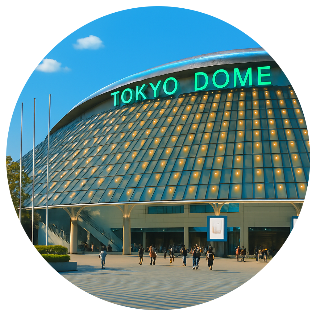 東京ドーム Tokyo Dome – わかりやすい観光マップ Japan Sightseeing Map Kawaii Official