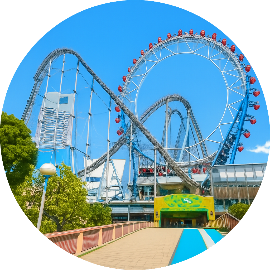 東京ドームシティ Tokyo Dome City – わかりやすい観光マップ Japan Sightseeing Map Kawaii ...