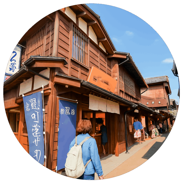 菓子屋横丁 Candy Shop Alley – わかりやすい観光マップ Japan Sightseeing Map Kawaii Official