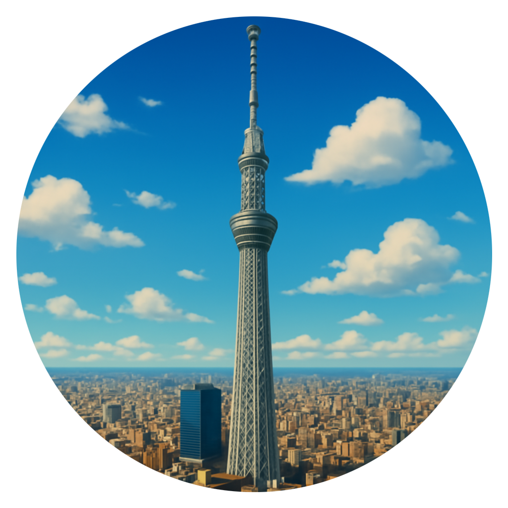 東京スカイツリー Tokyo Skytree – わかりやすい観光マップ Japan Sightseeing Map Kawaii Official