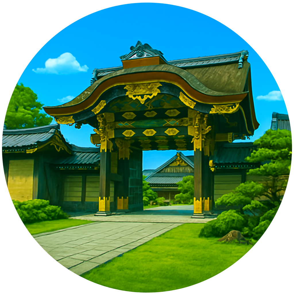 二条城 Nijo Castle – わかりやすい観光マップ Japan Sightseeing Map Kawaii Official