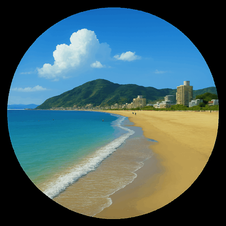 須磨海岸（神戸市） Suma beach – わかりやすい観光マップ Japan Sightseeing Map Kawaii Official