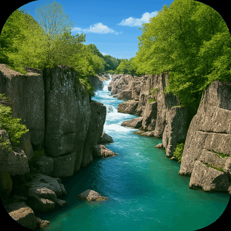 厳美渓 Genbikei Gorge – わかりやすい観光マップ Japan Sightseeing Map Kawaii Official