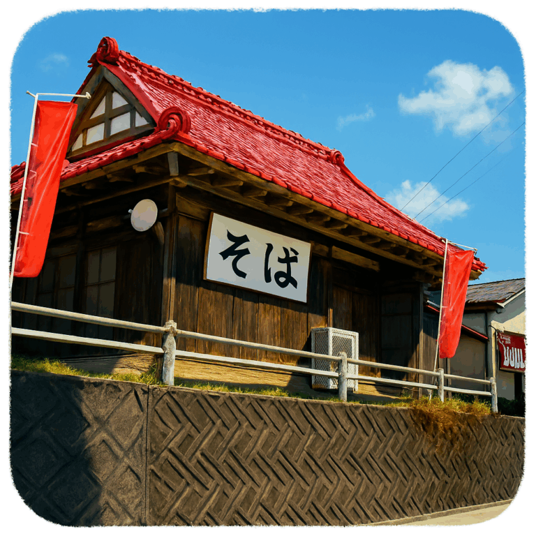 そば街道 Soba Highway – わかりやすい観光マップ Japan Sightseeing Map Kawaii Official