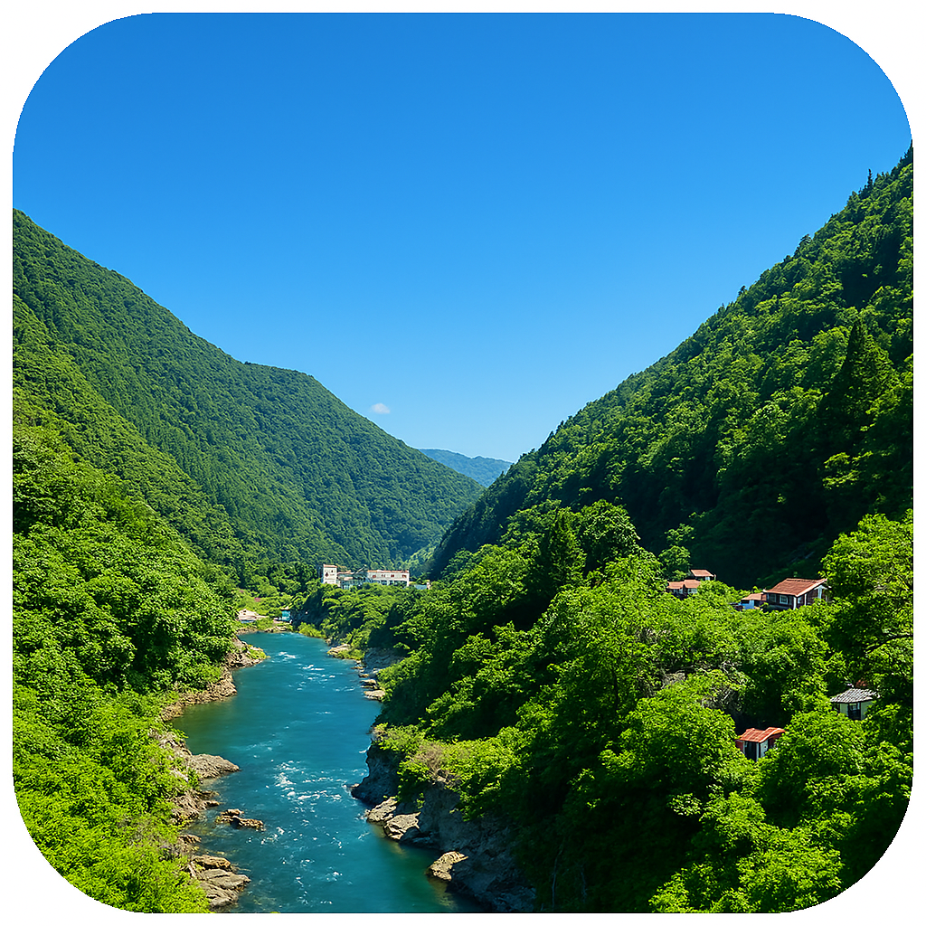 祖谷渓 Iya Valley – わかりやすい観光マップ Japan Sightseeing Map Kawaii Official