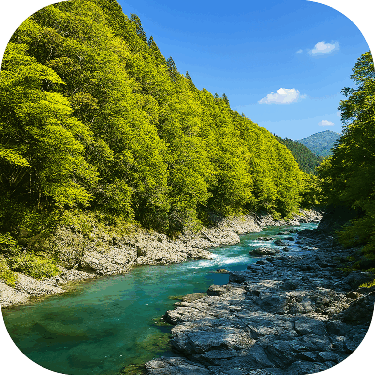 祖谷渓 Iya Valley – わかりやすい観光マップ Japan Sightseeing Map Kawaii Official