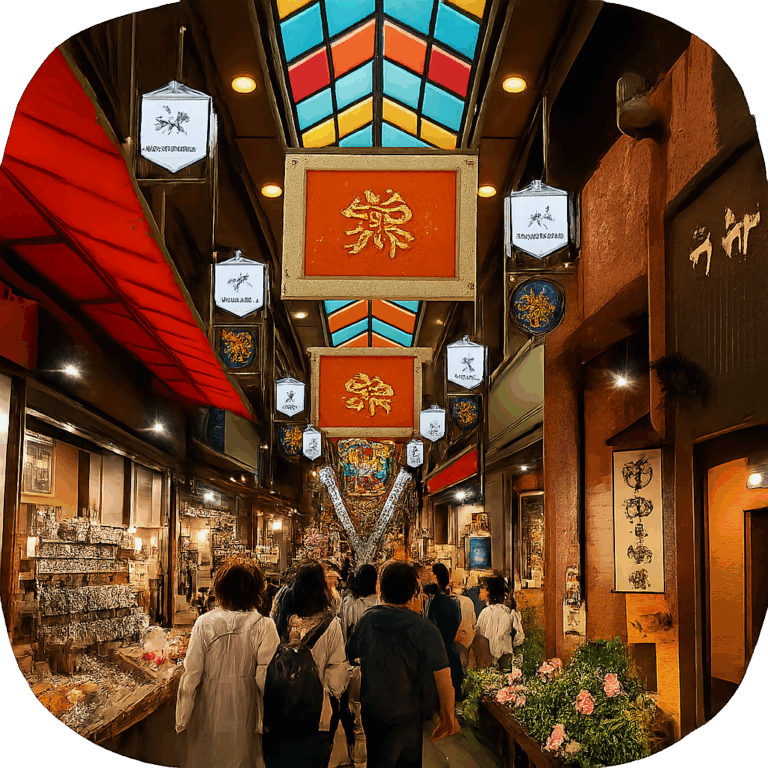 錦市場 Nishiki Market – わかりやすい観光マップ Japan Sightseeing Map Kawaii Official